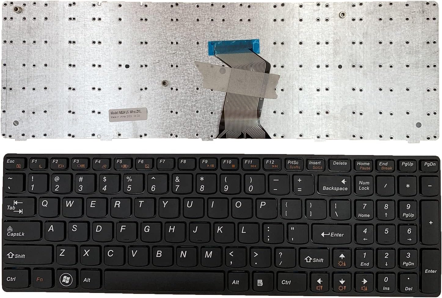 Amazon.com: Tiugochr Laptop Replacement US Layout Keyboard for Lenovo B570 B570A B570G B575 ...