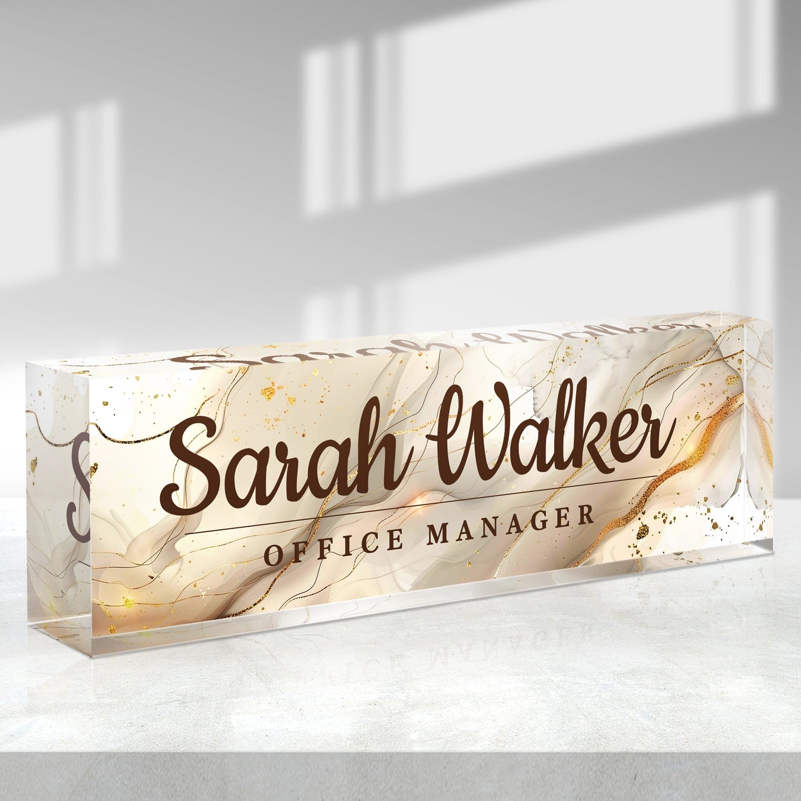 Amazon.com: Custom Name Plate for Desk - Desk Name Plate Personalized ...