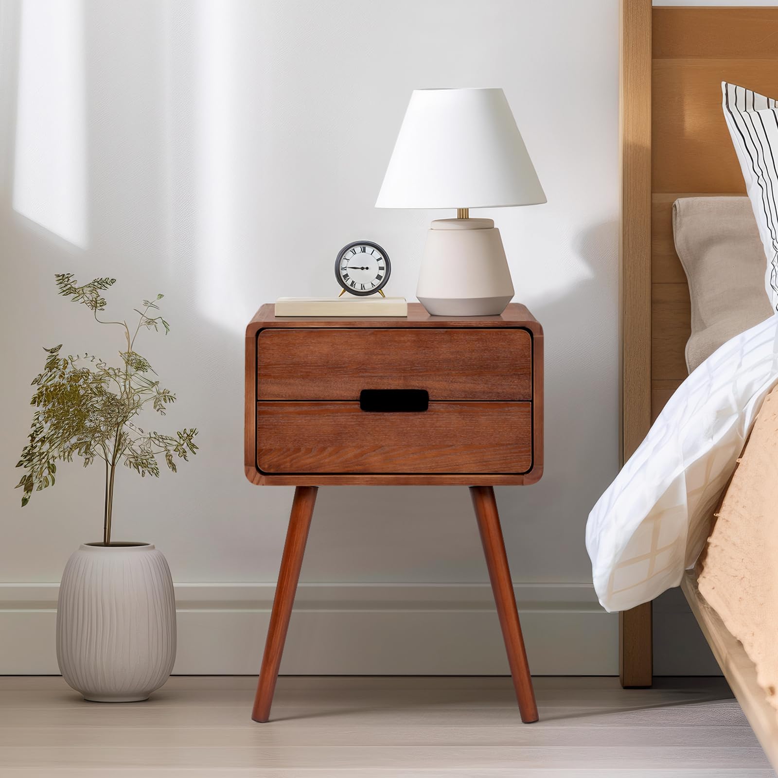 Amazon.com: Karl home Mid Century Modern Nightstand for Bedroom ...