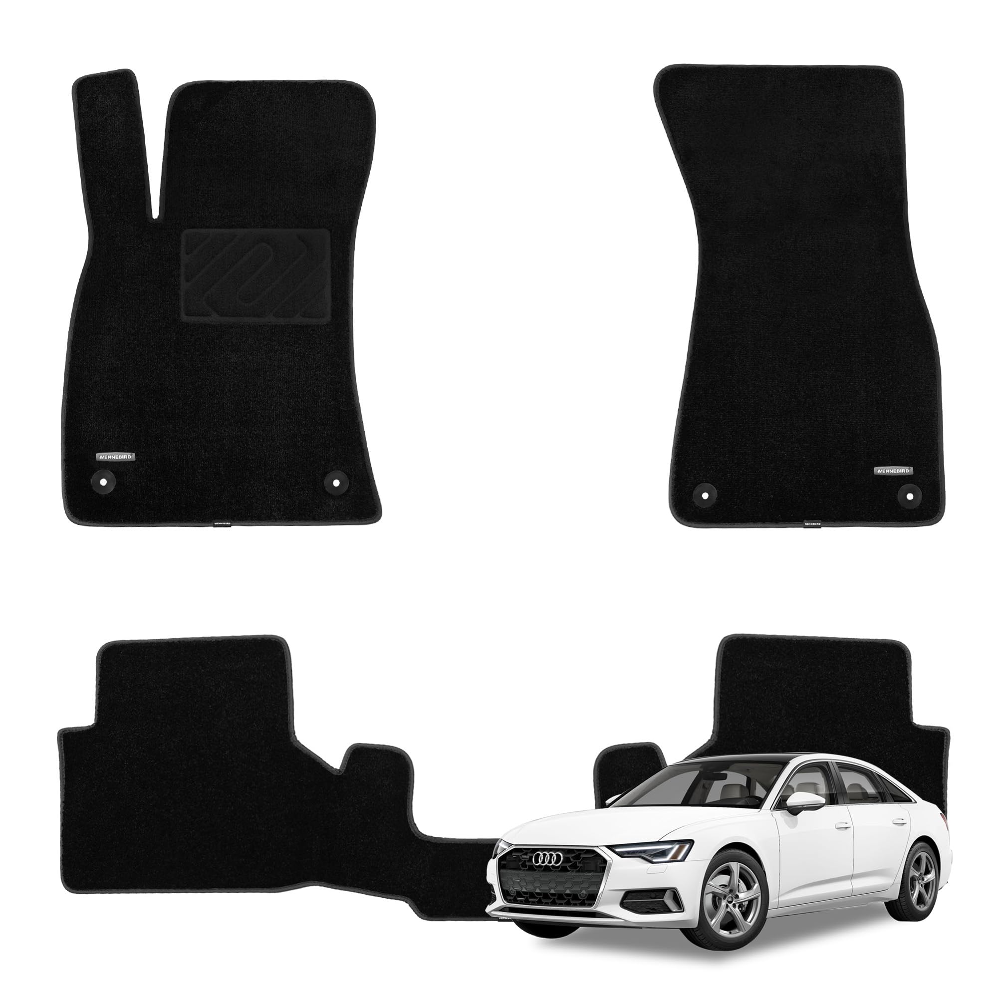 Amazon.com: WENNEBIRD Superior Carpet Floor Mats for 2019-2025 Audi A6 ...