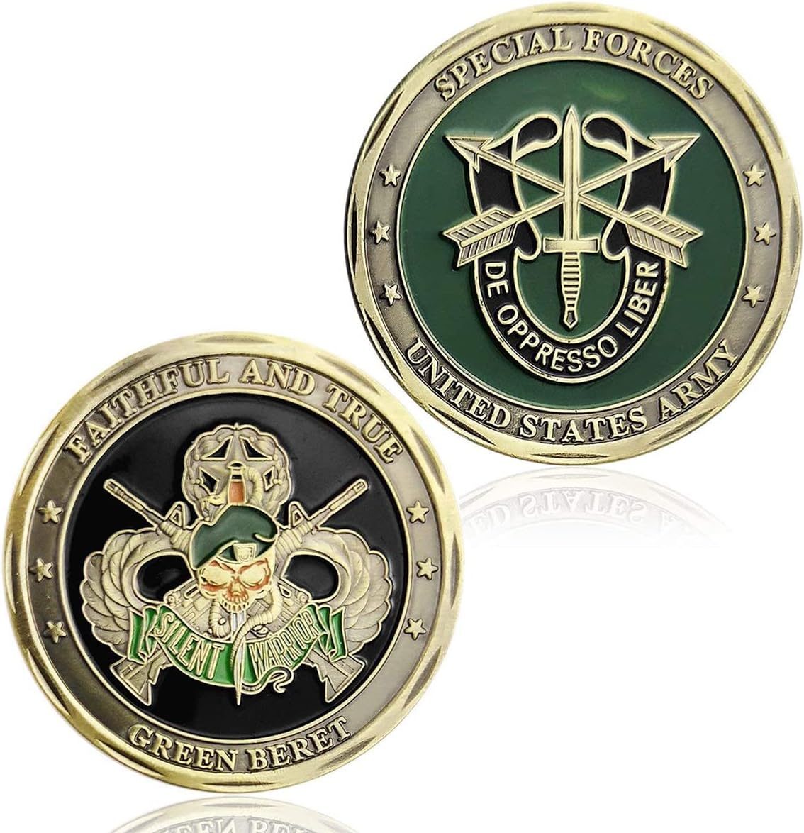 Amazon.com : USA Army Special Forces Military Challenge Coin Faithful ...