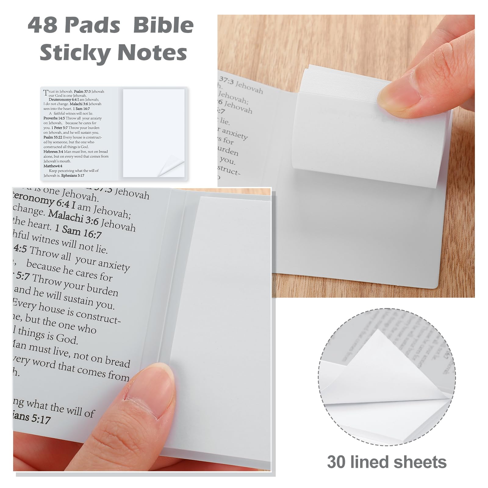 Snapklik.com : Motiskyy 48 Pcs Jehovah Accessories Jehovah Bible Sticky ...