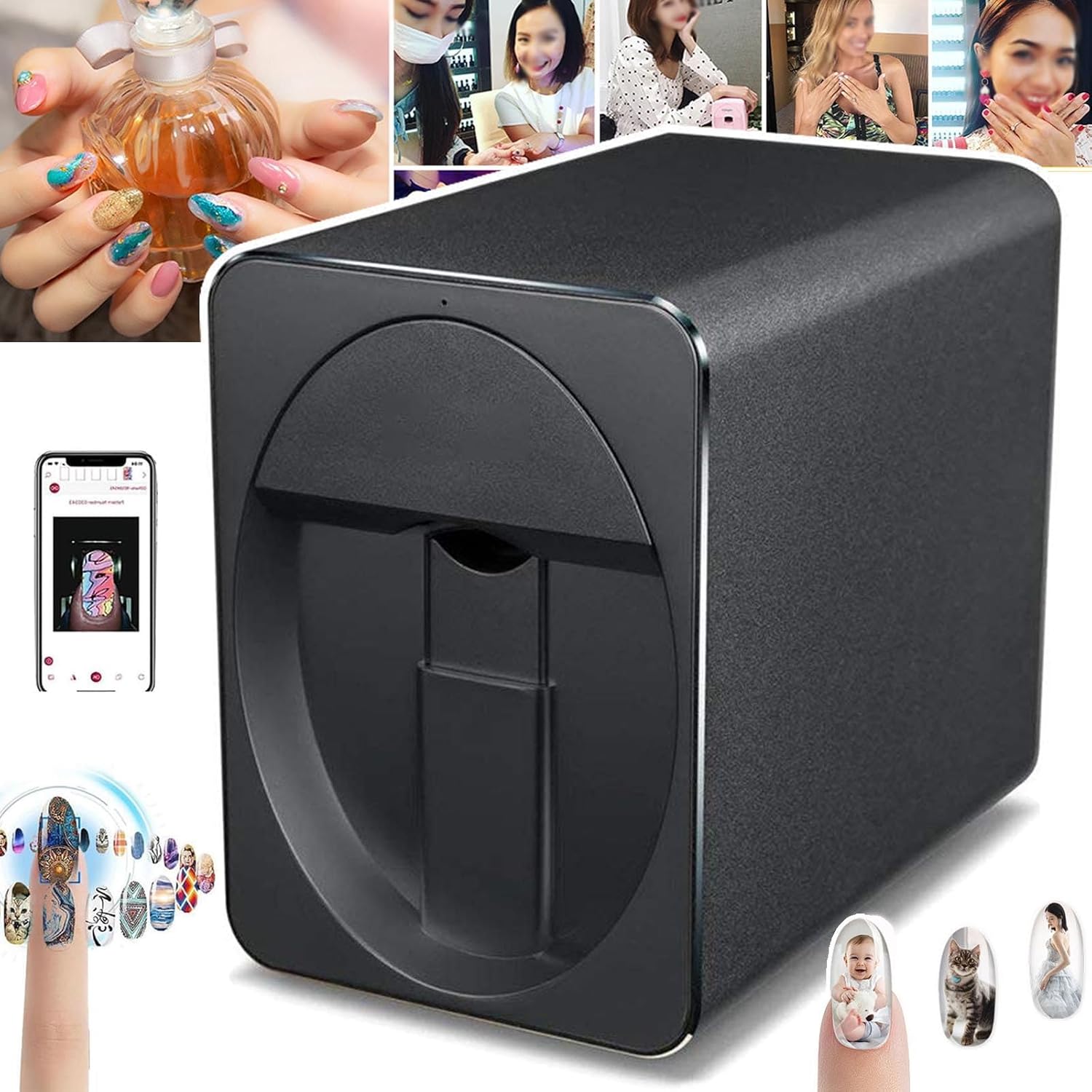 Amazon.com: UPIKIT 2024 3D Nail Printer, Smart Mobile Nail Printer, App ...