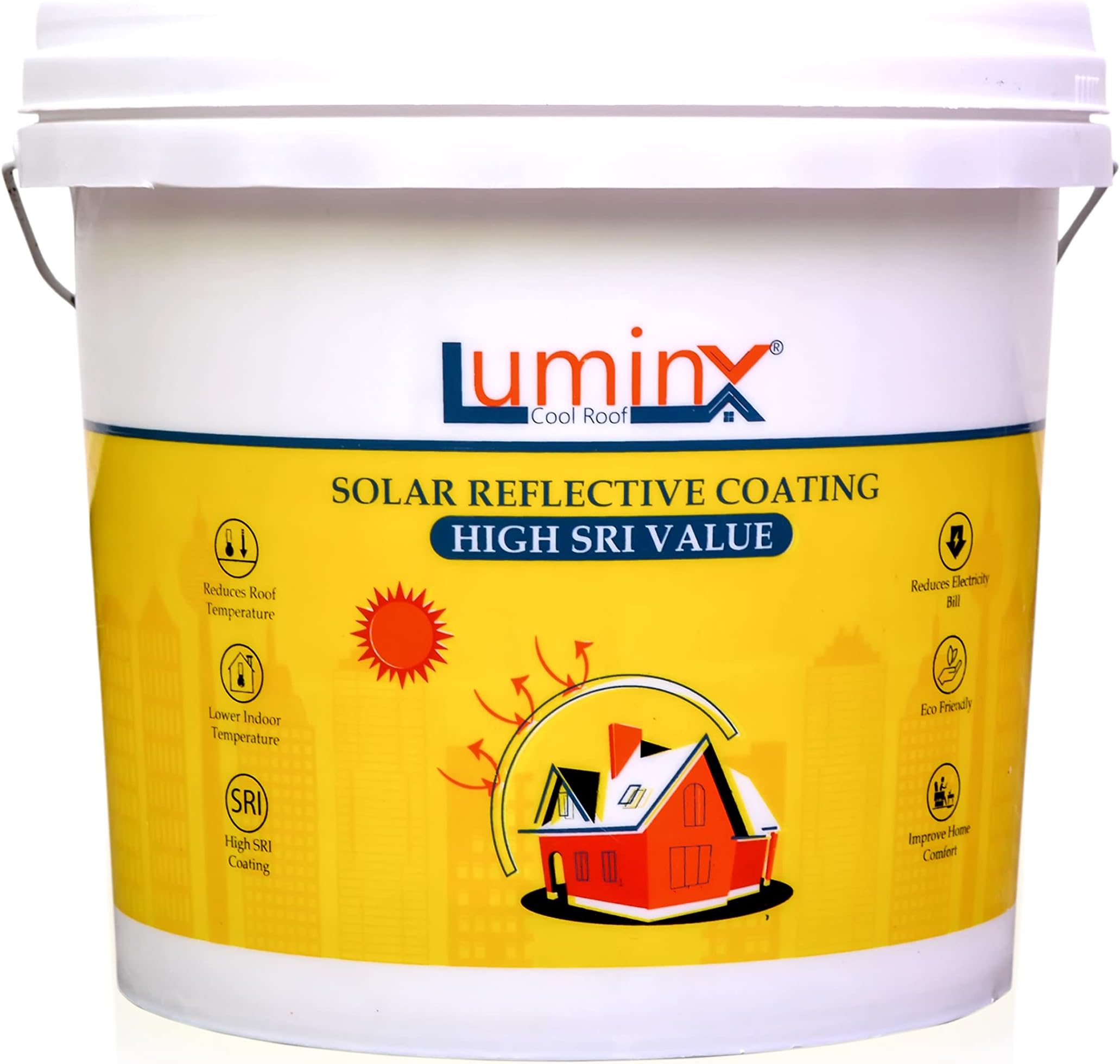 SunSheetal Heat Reflective Roof Paint - 25kg | Roof Coating for Cooling ...