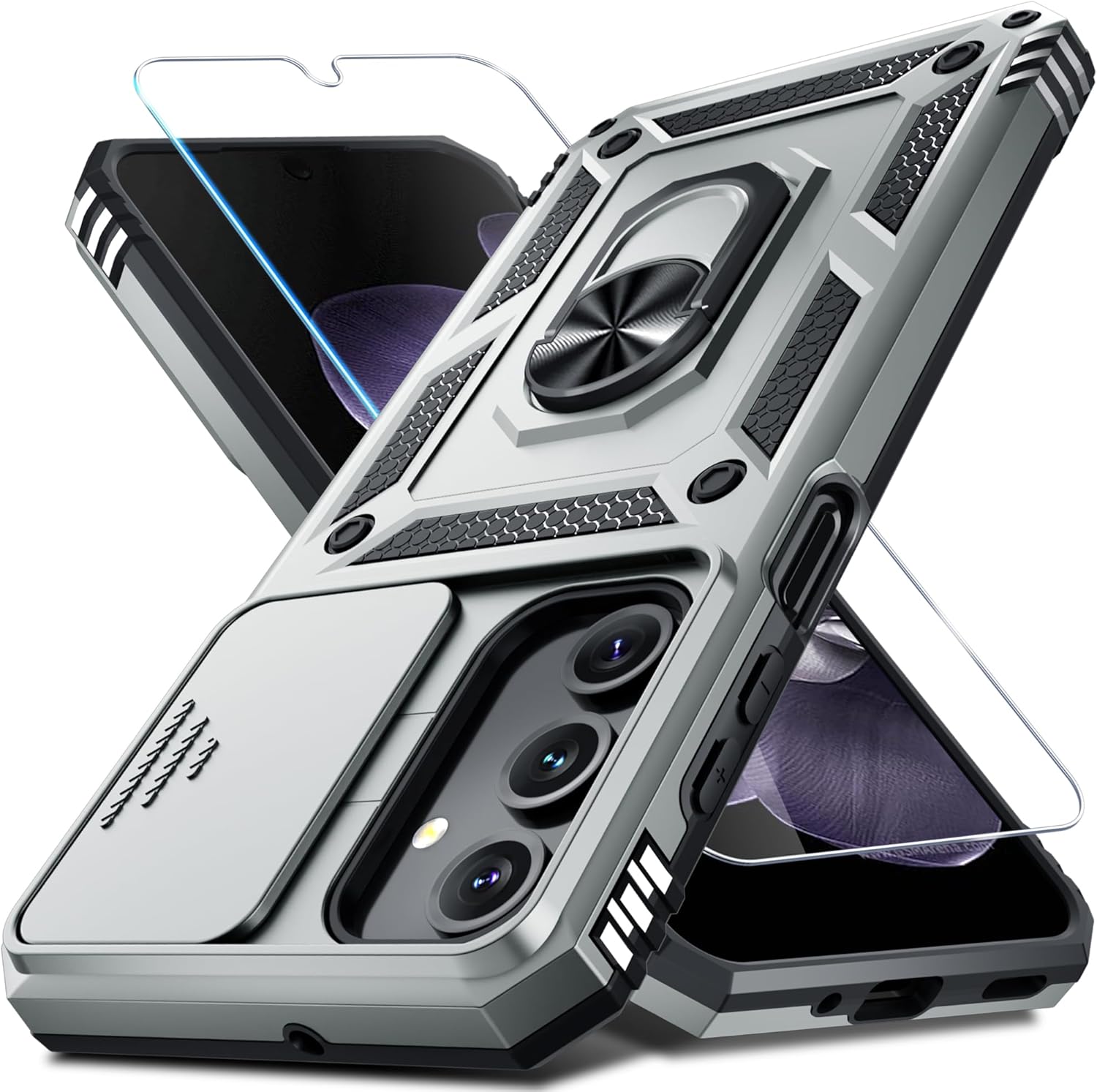 Amazon.com: Janmitta Compatible with Samsung Galaxy A16 5G/4G Case Built in Slide Camera Lens ...