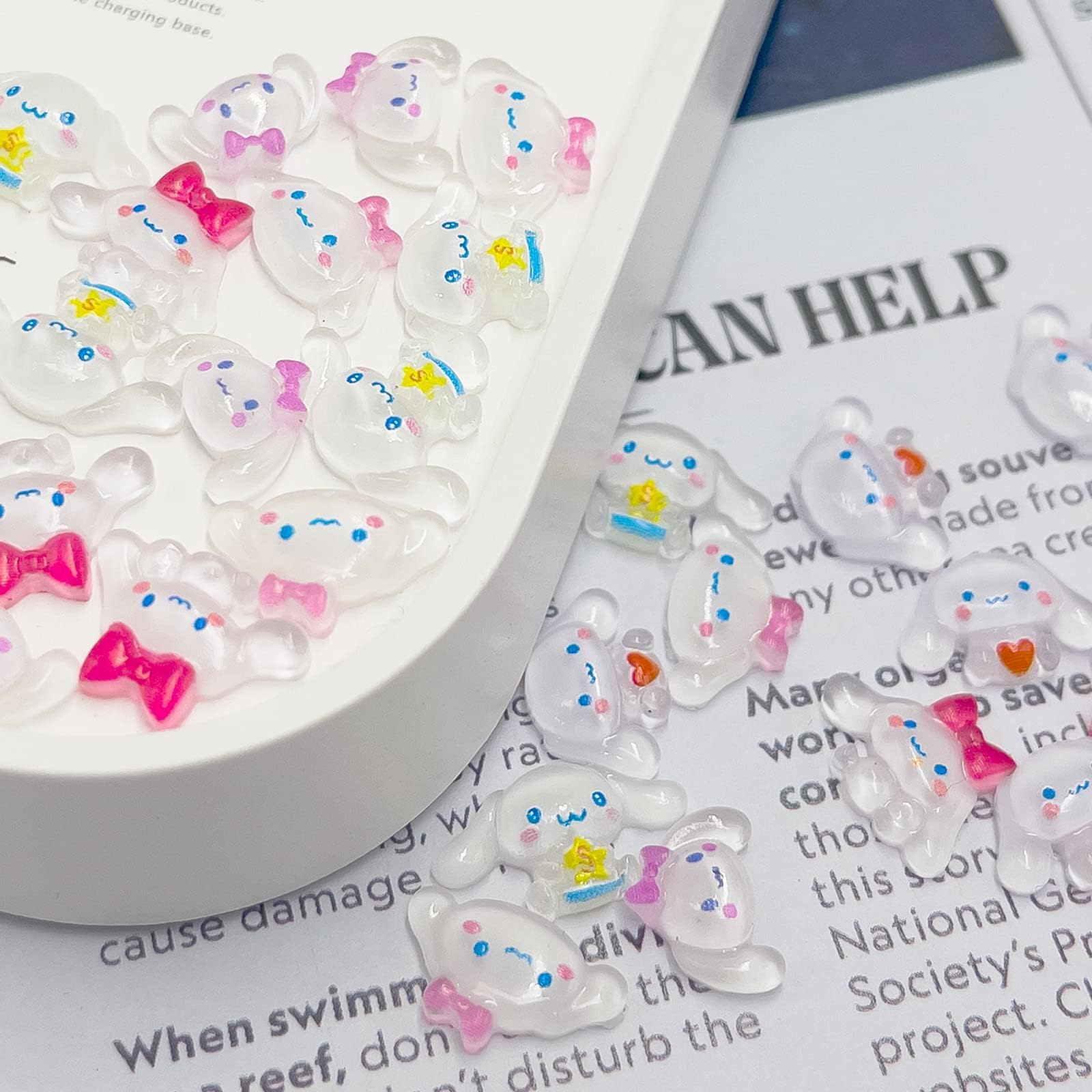 Amazon.com: Roffatide Anime Cinnamoroll Nail Stickers Decals 3 Sheets ...