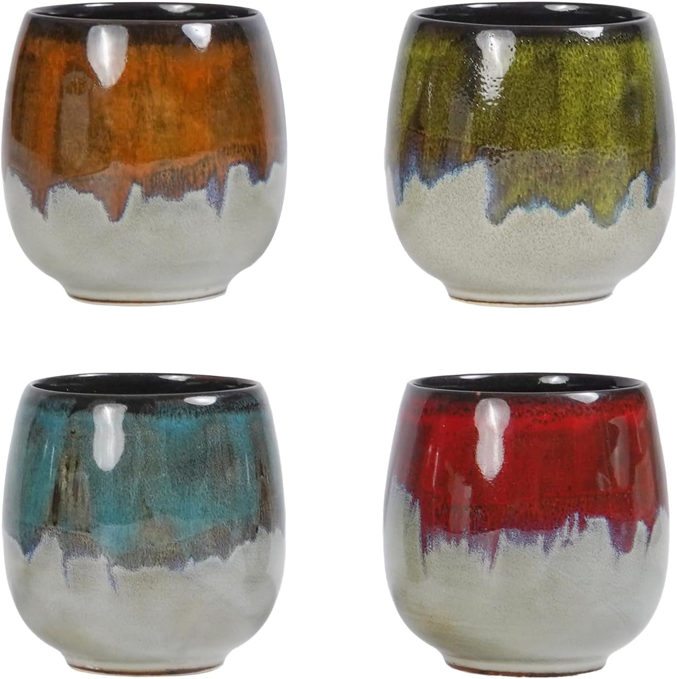 Amazon.com | Ceramic Espresso Cups Set of 4, 4.5oz capacity - Cortado ...