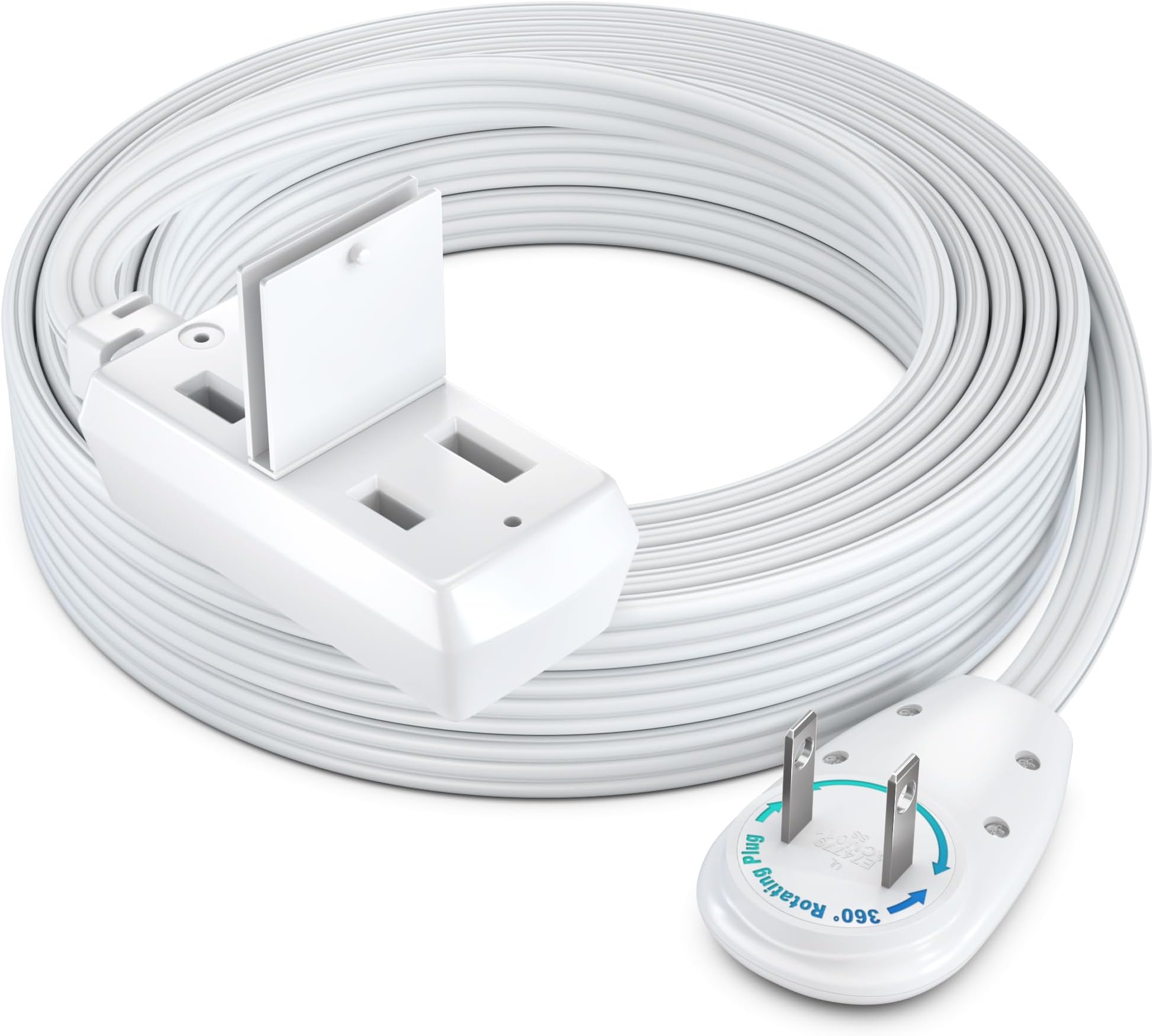 Amazon.com: TiFFCOFiO Indoor Extension Cord, 2 Prong 15 Feet Extension ...