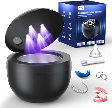 Ultrasonic Retainer Cleaner(2026 Upgraded), 45kHz Cleaning Machine for ...