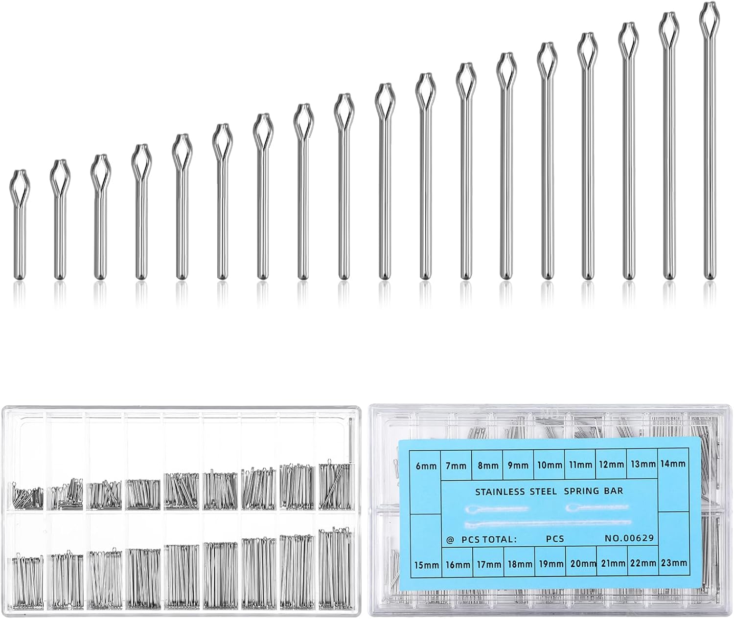 Amazon.com: Mabor 360 Pieces 6-23mm Watch Band Link Cotter Pin ...