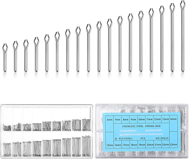 Amazon.com: Mabor 360 Pieces 6-23mm Watch Band Link Cotter Pin ...