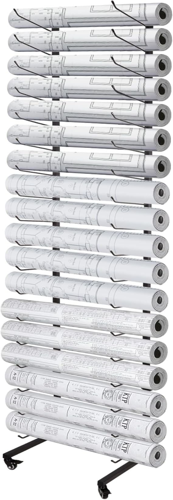 Amazon.com : SANDALIM 18-Tier Blueprint Storage Rack, Heavy-Duty Metal ...