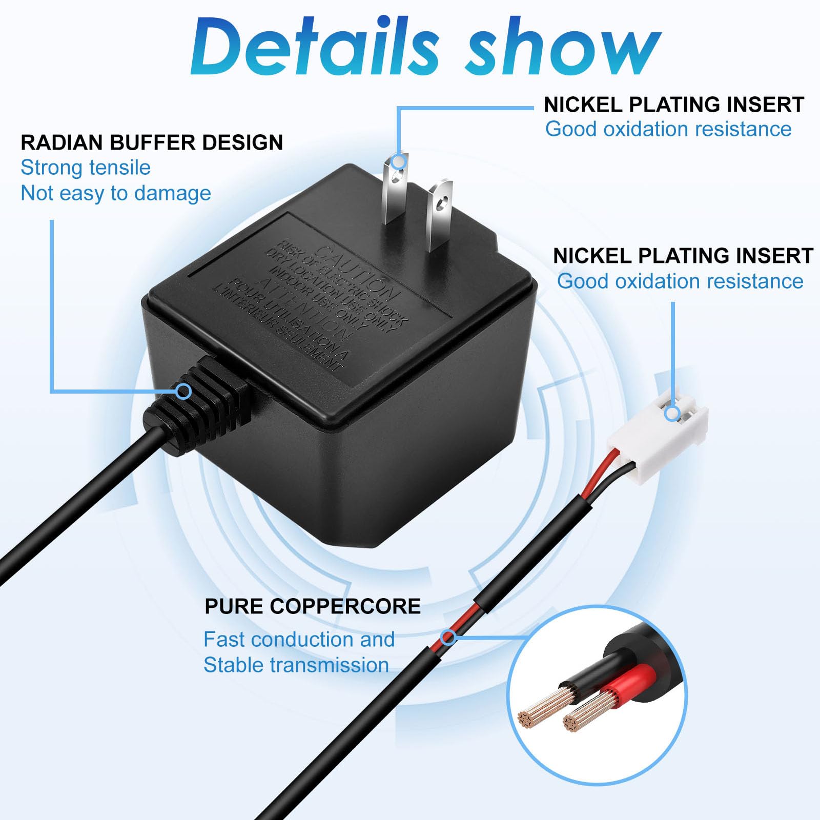 Snapklik.com : 255V AC 650mA Sprinkler Timer Power AdapterReplacement ...