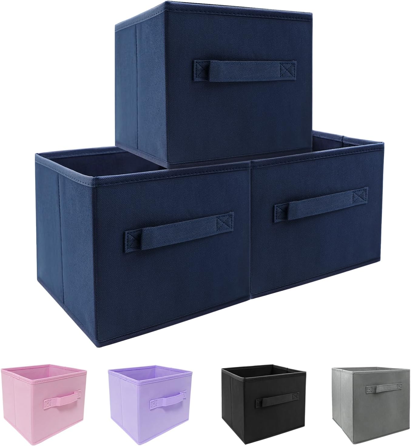 Amazon.com: EBIGIC Small Storage Bins,Collapsible Fabric Storage ...