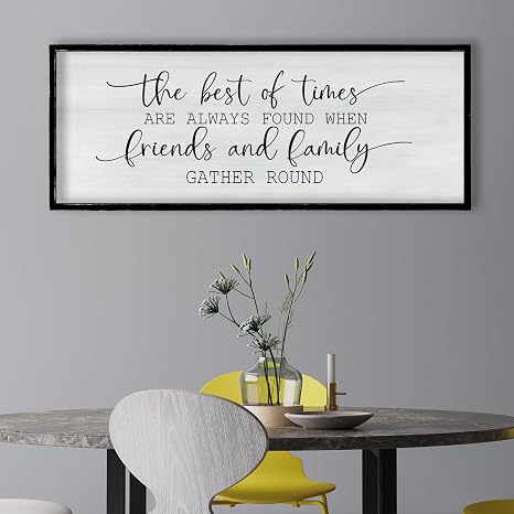 Amazon.com: RLWangChao Gather Round Wall Art for Living Room & Dining ...