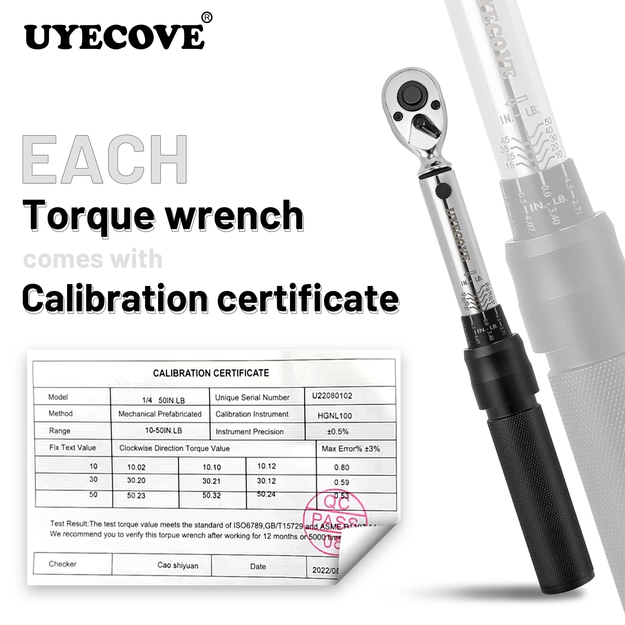 Snapklik.com : 1/4-Inch Drive Click Torque Wrench, Dual-Direction Click ...