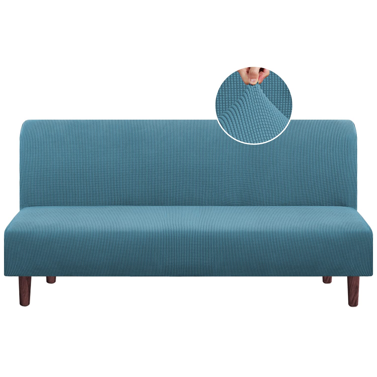 Amazon.com: Stretch Armless Futon Cover Futon Slipcover Full Queen Size ...