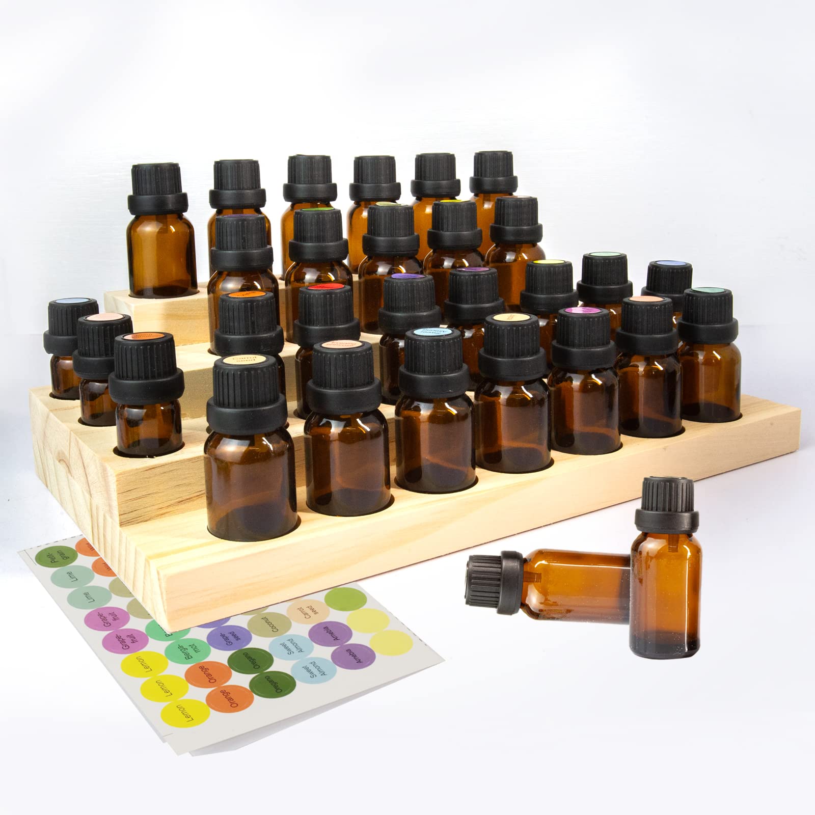 Amazon.com: Essential Oil Storage Box Wooden Essential Oils Display ...