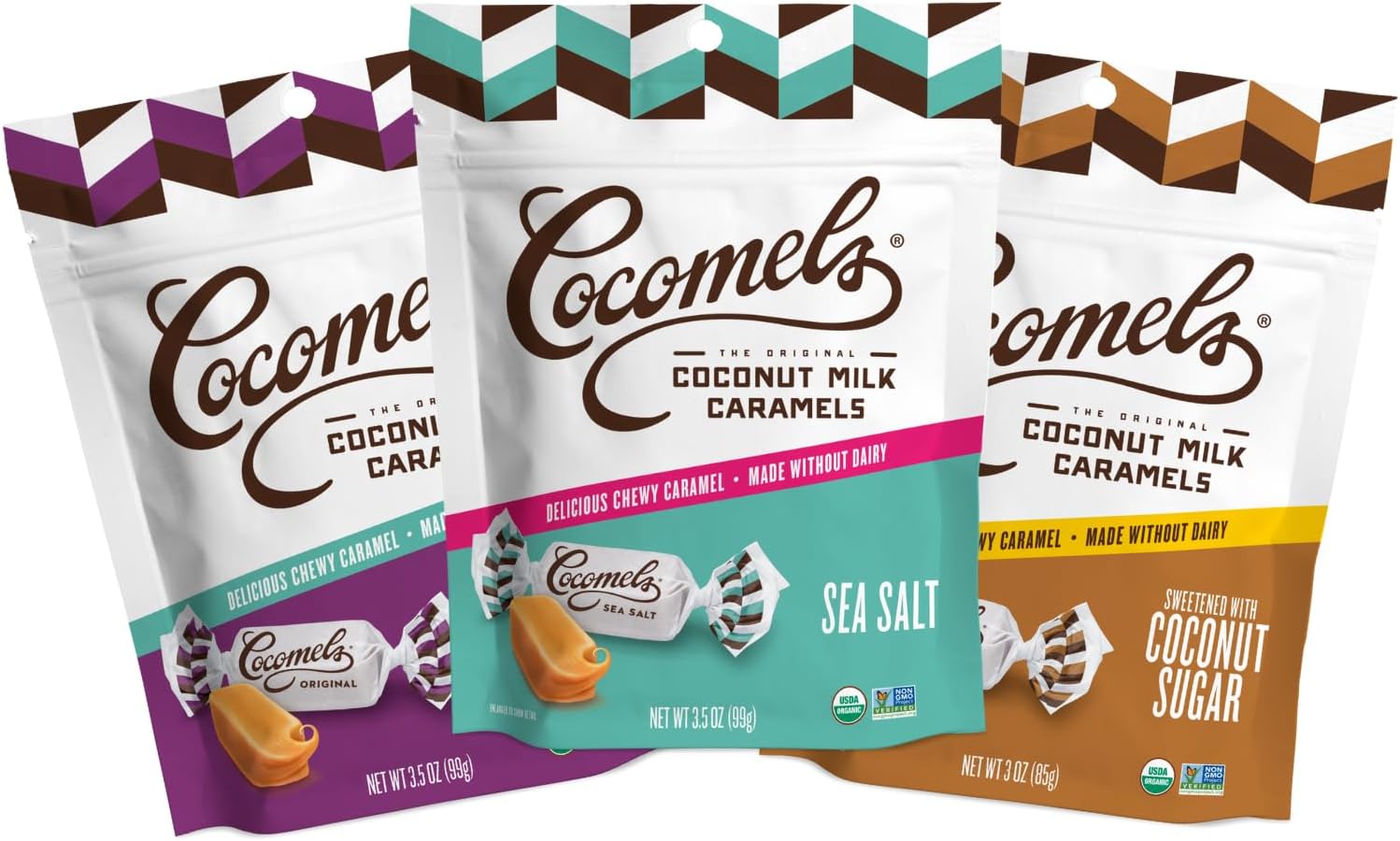 Amazon.com : Cocomels Coconut Milk Caramels - Organic, Kosher, NON-GMO ...