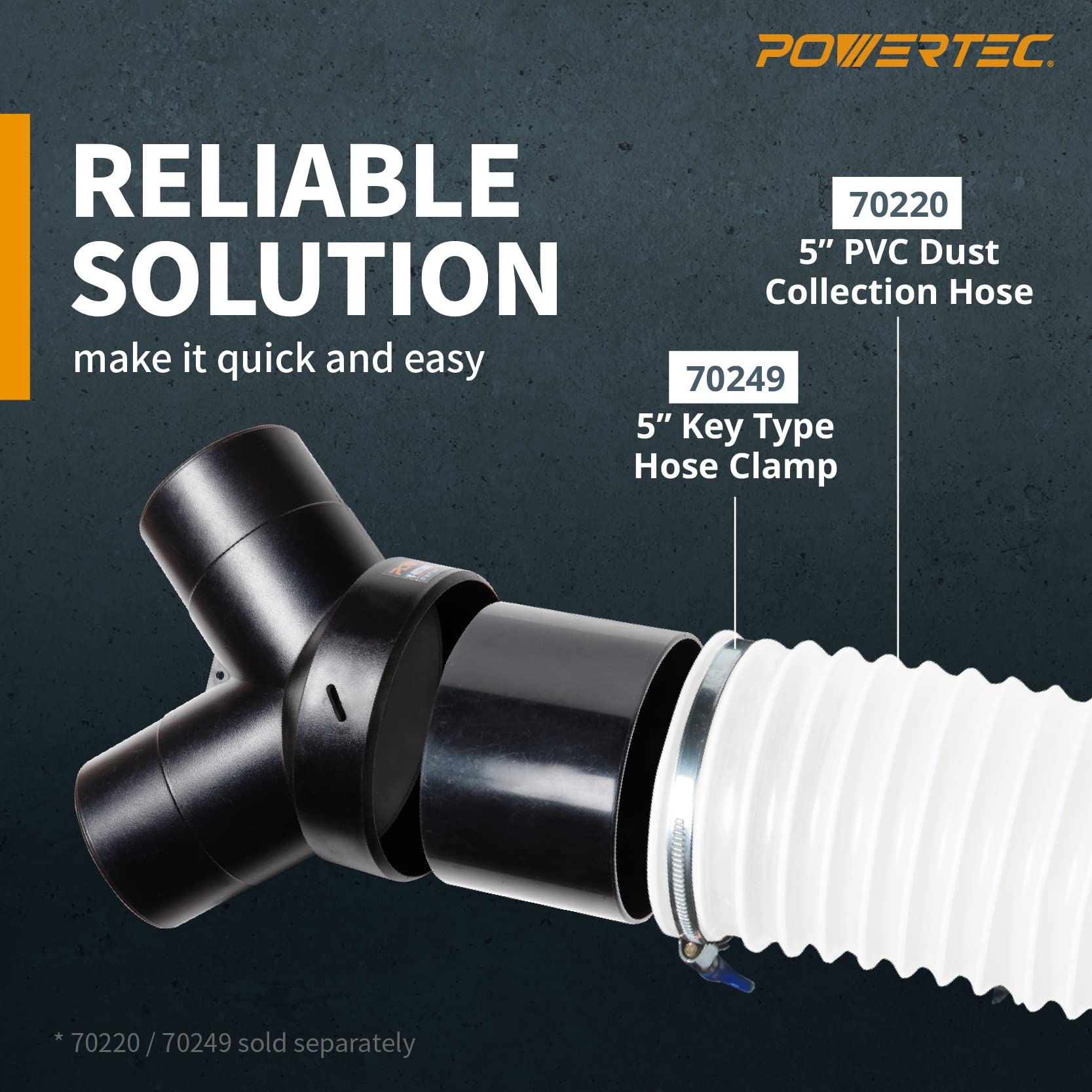 Heavy Duty Powertec 4 X 20 Dust Collection Hose 4 Inch Dust Anti Static