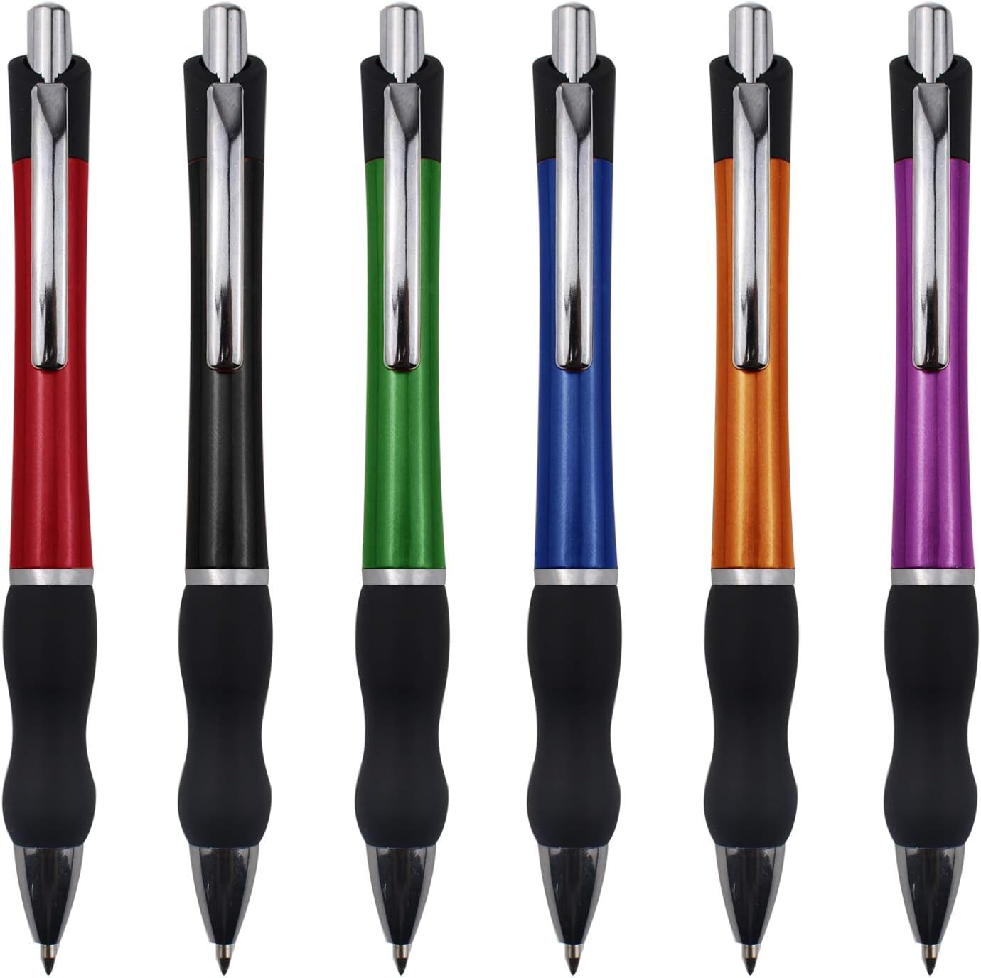 Amazon.com : Outus 26 Pcs Metal Slim Ballpoint Pens Bulk Retractable ...