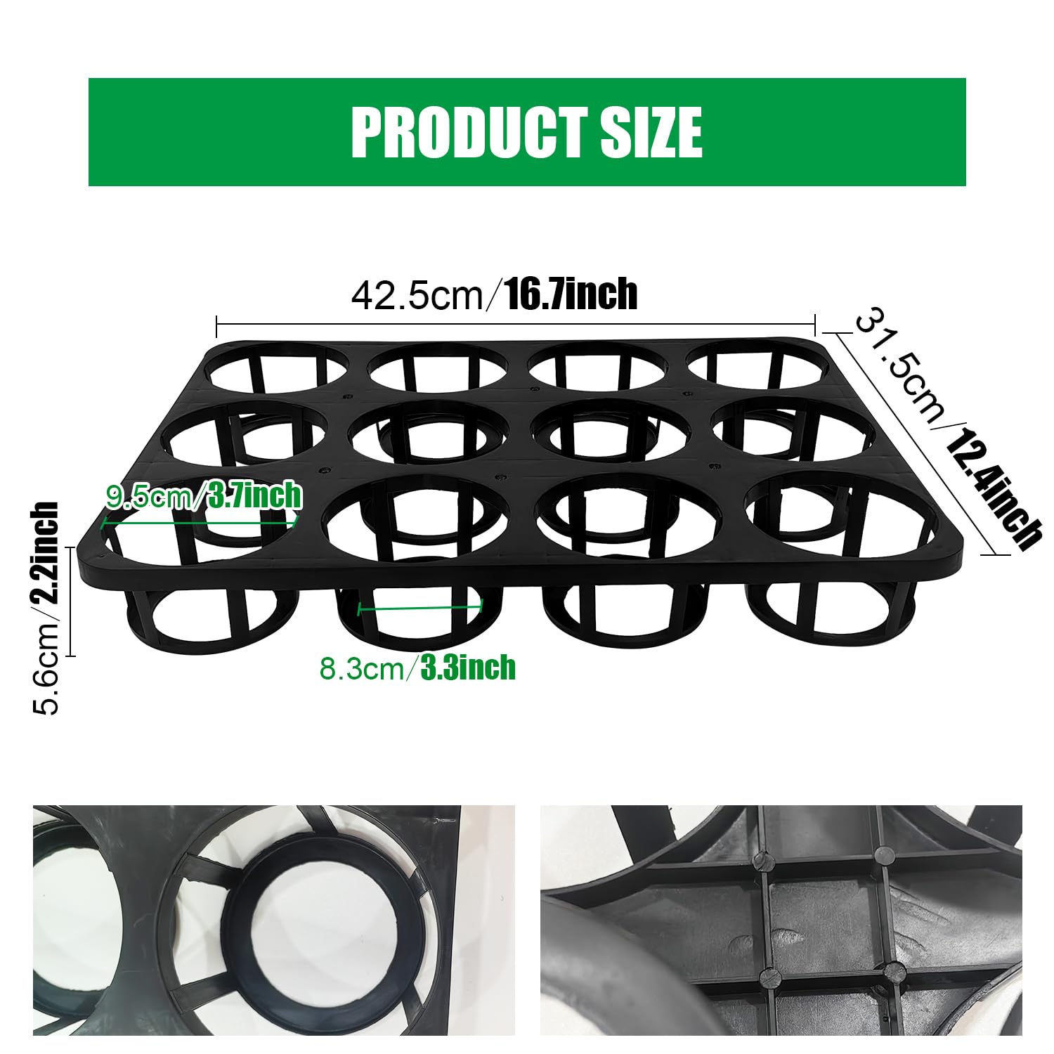 Snapklik.com : RooTrimmer 12 Cell Nursery Planter Pots Trays, Plant Pot ...