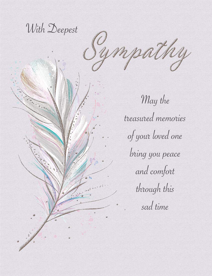 Piccadilly Greetings Classic Symapthy Card Sympathy - 8 x 6 inches ...