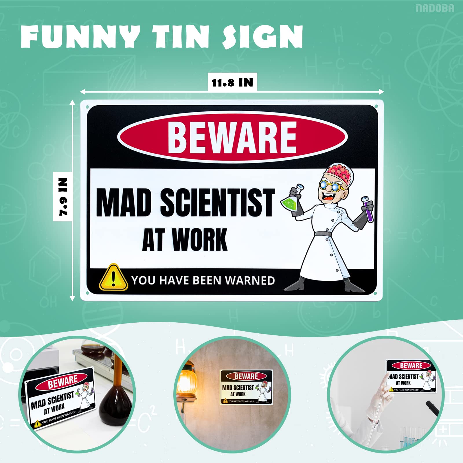 Mad Scientist Poster Mad Scientists Discovery | Premium AI Generated