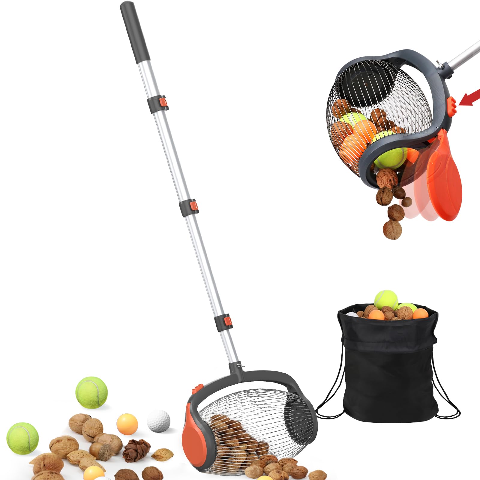 Amazon.com : Acorn Picker Upper Roller - Nut Gatherer with Foot ...