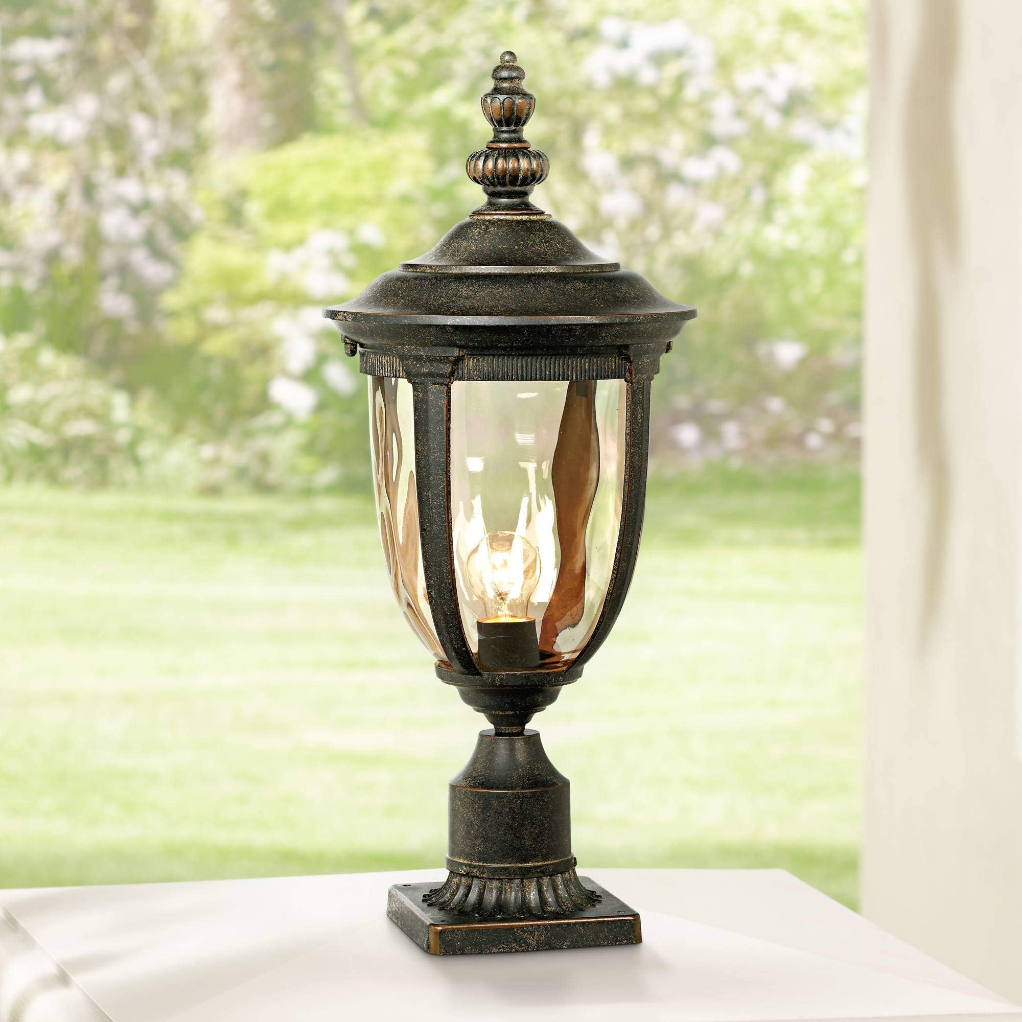 kathy ireland Sierra Craftsman Rustic Farmhouse Mission Outdoor Post ...