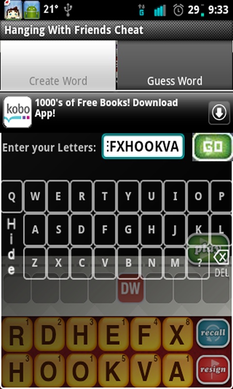 Hanging With Friends Cheat - App on Amazon Appstore