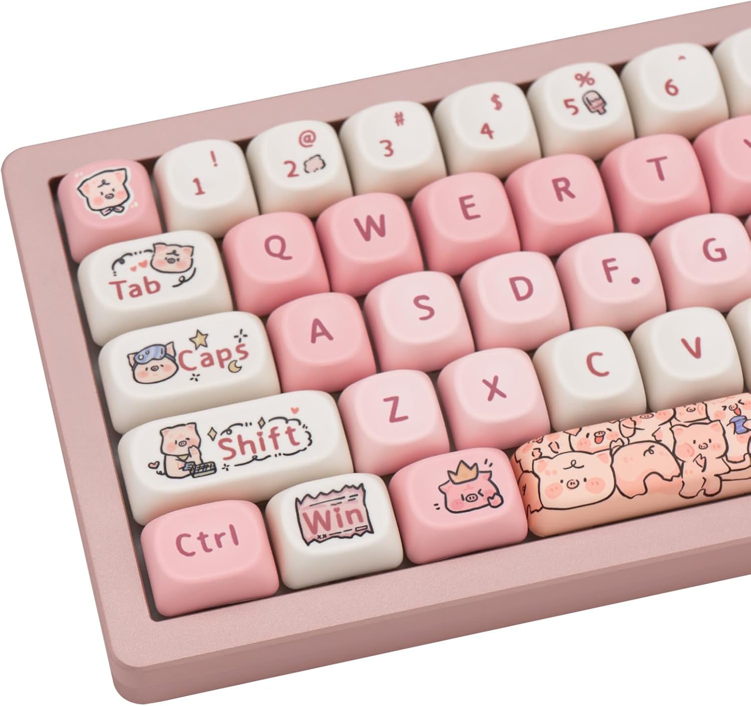 COOMICKEY PBT Keycaps 131 Keys Custom Keycaps Dye Sublimation MOA ...