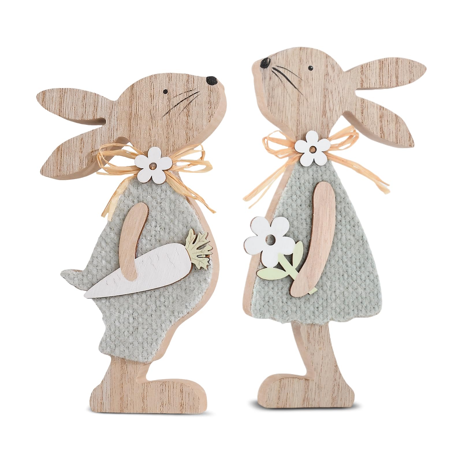 Amazon.com: Easter Decorations for the Home Wooden Bunny Decor Sign ...