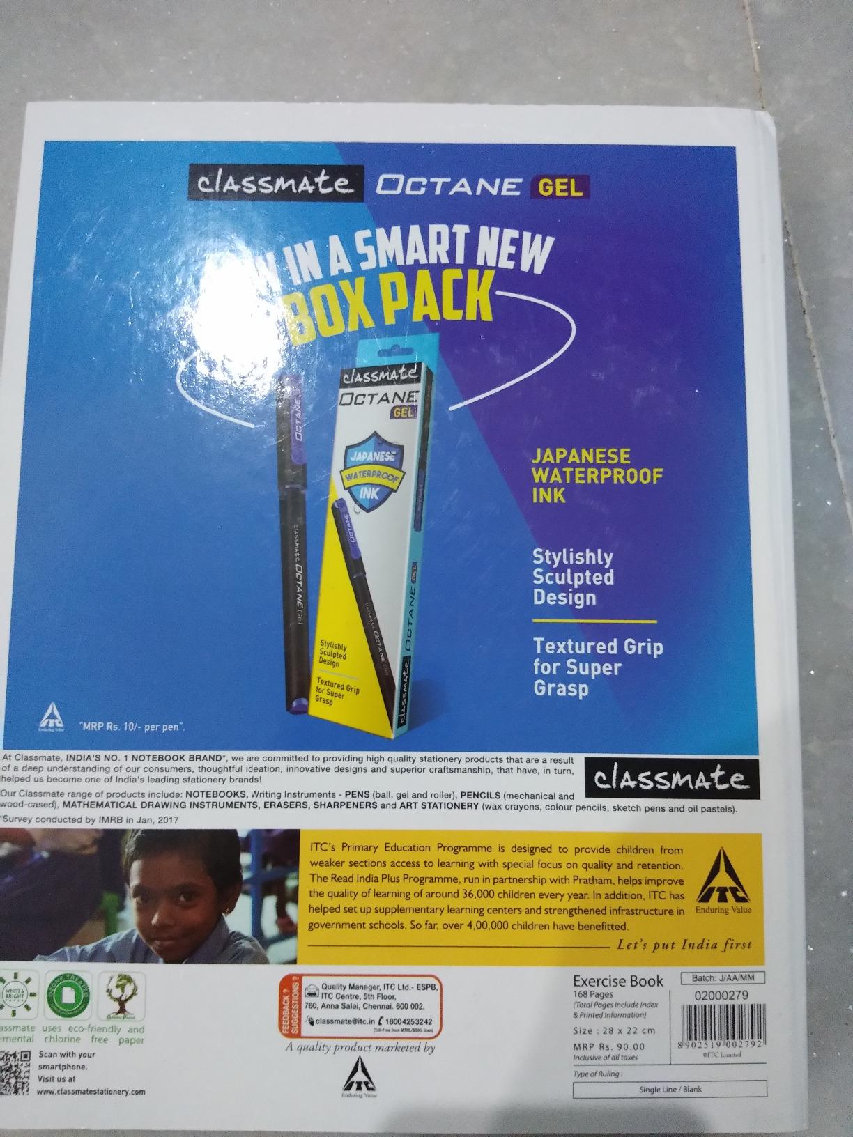 Classmate Practical Notebook - Chemistry, Hard Cover, 180 Pages ...