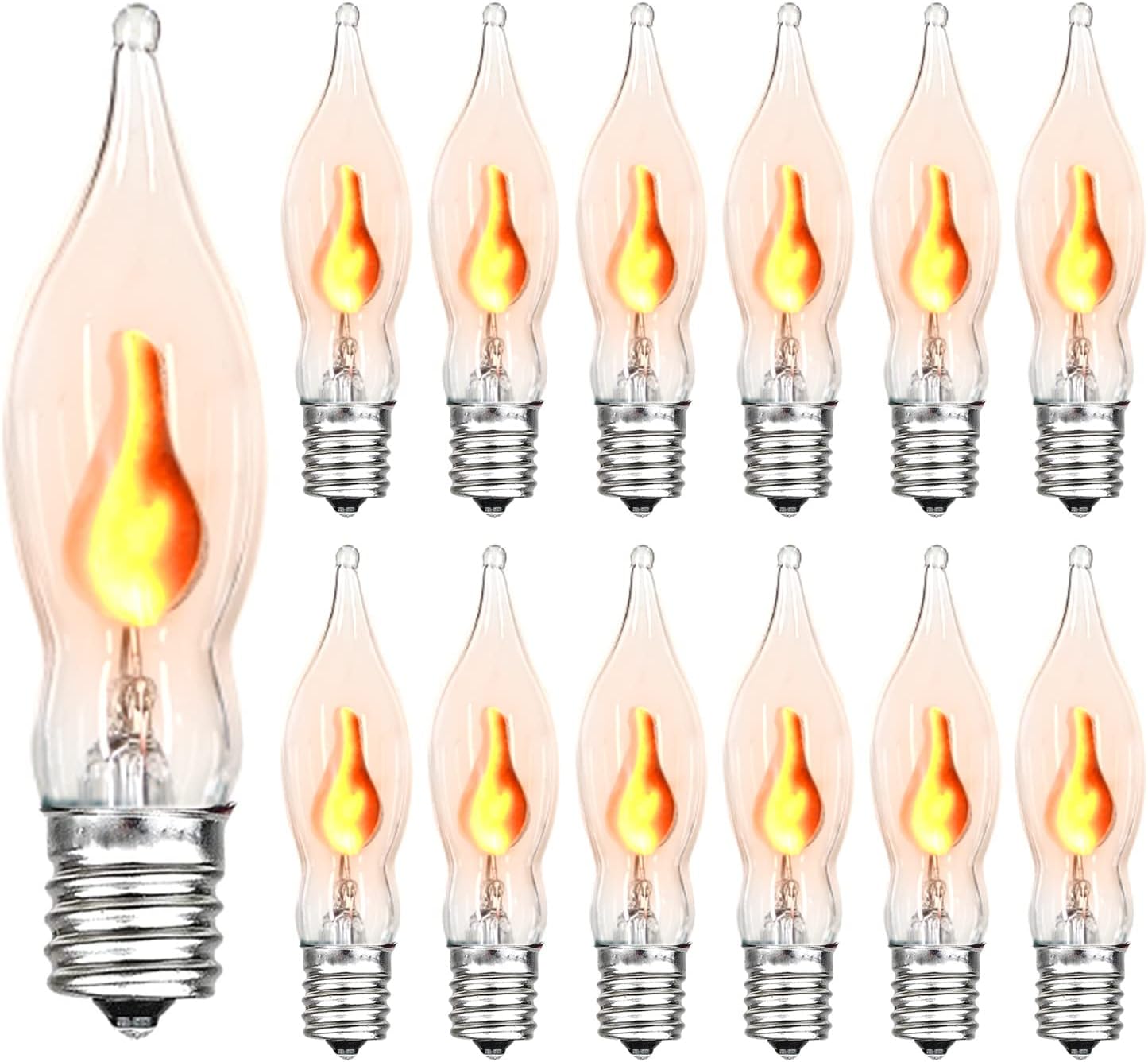 Amazon.com : SOTOPOO 12 Count Halloween Flickering Flame Lights Bulbs ...