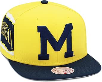 Amazon.com: Mitchell & Ness Michigan Wolverines NCAA Jumbotron Snapback ...