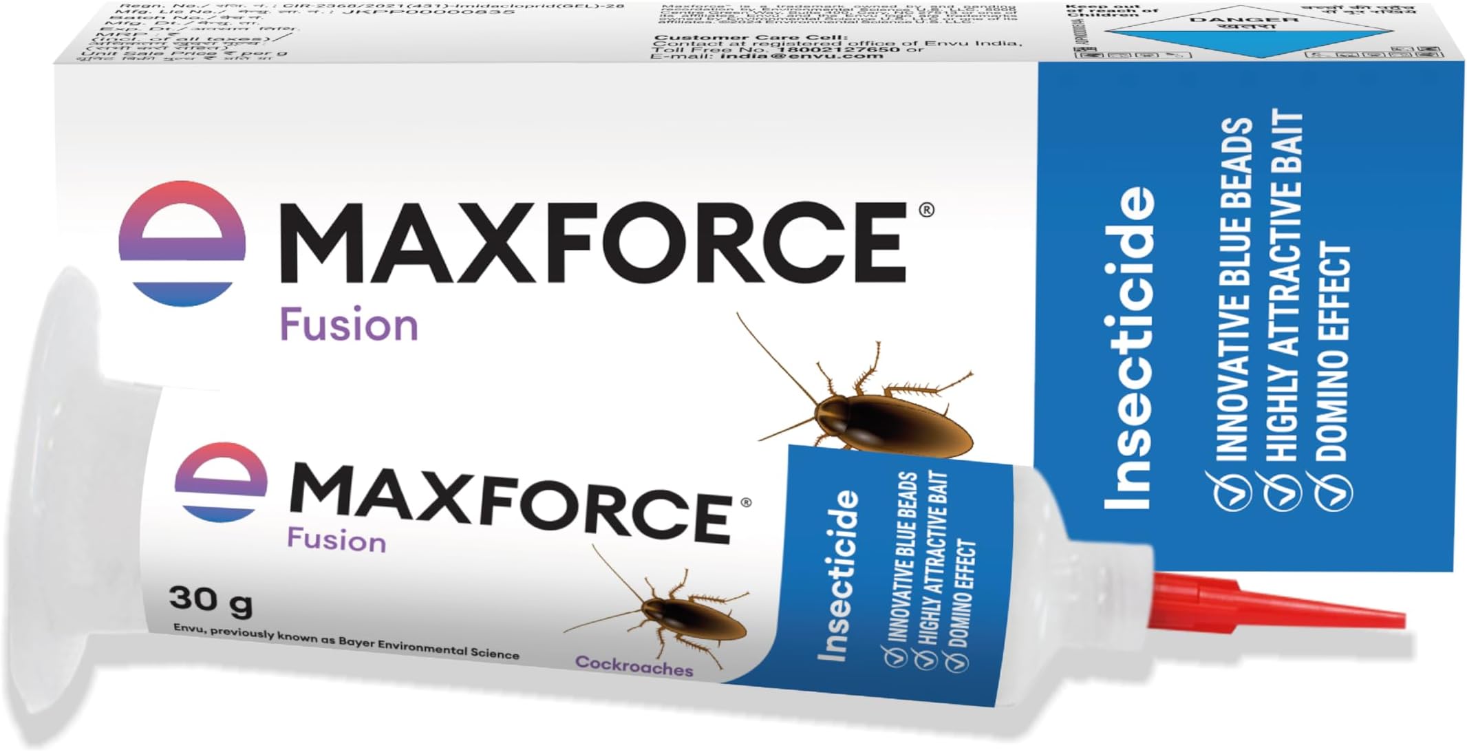 Maxforce Fusion 30gm Cockroach killer gel for Home and Kitchen | Strong ...