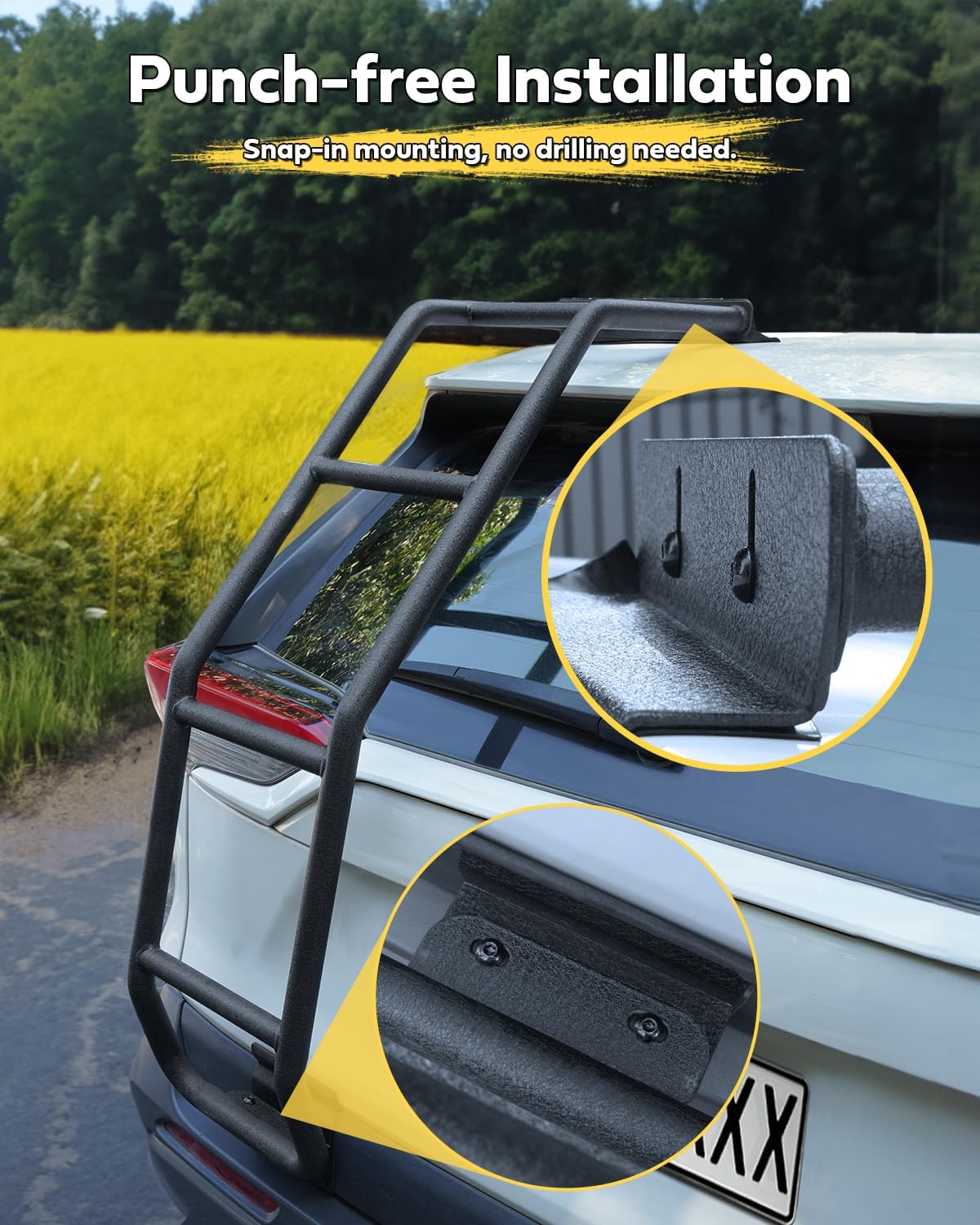 Snapklik.com : Rear Ladder For 2019-2023 2024 Toyota RAV4 Accessories ...