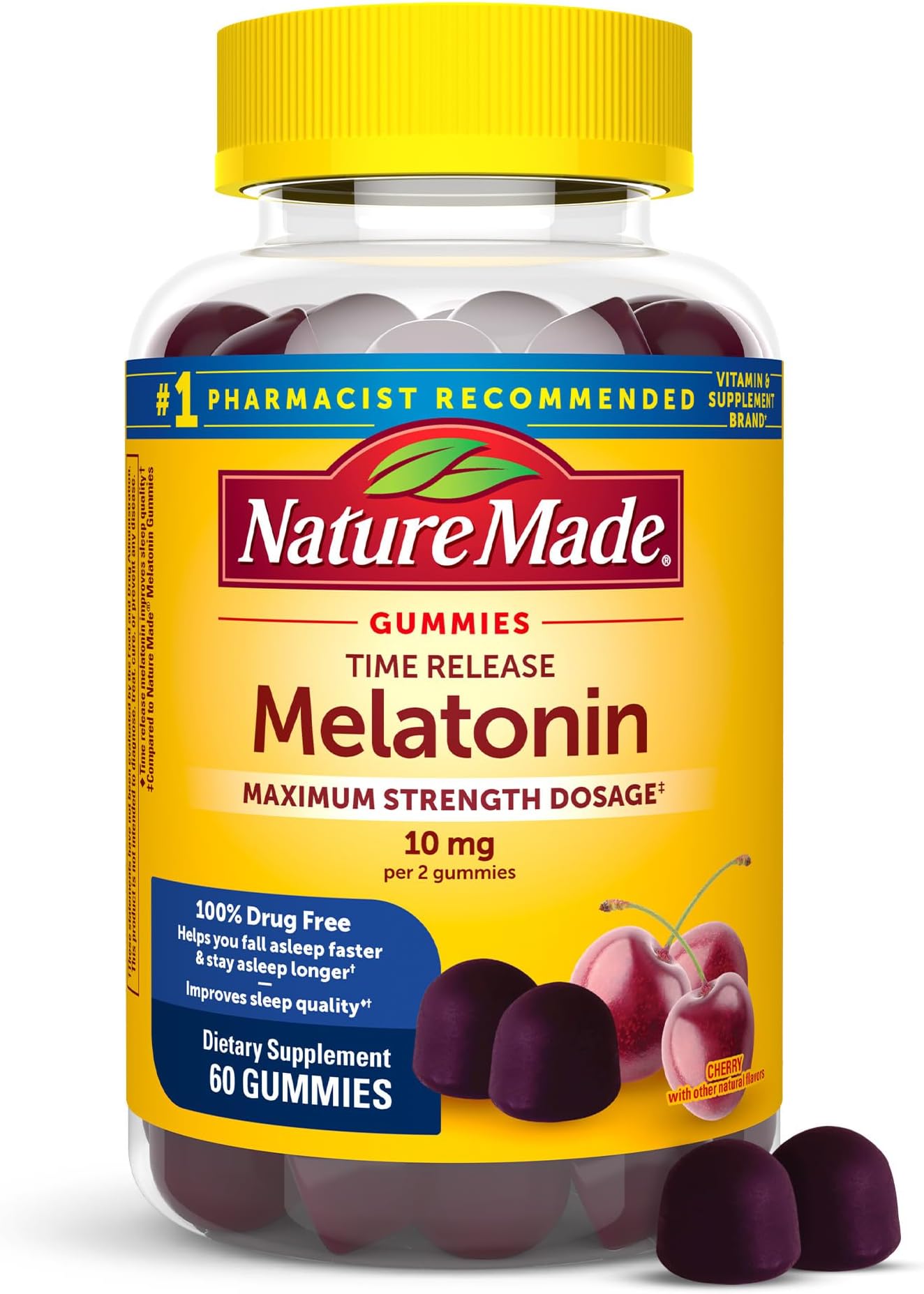 Amazon.com: Natrol Advanced Sleep Melatonin 10mg, Dietary Supplement ...