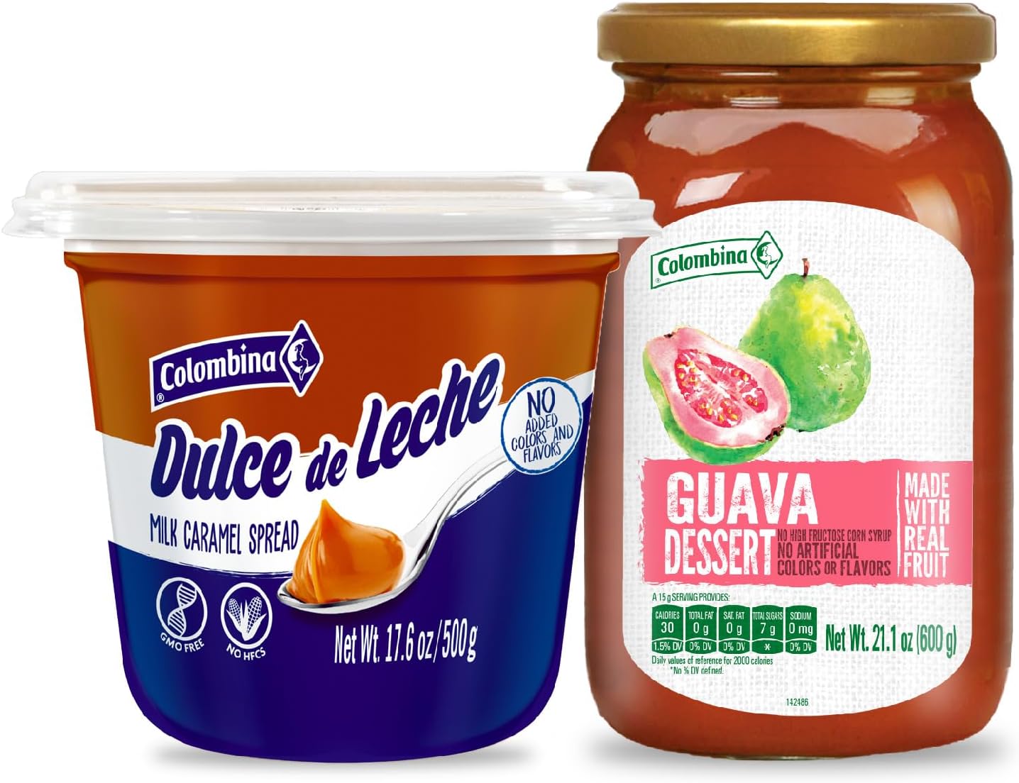 Amazon.com : Colombina Dulce de Leche (Arequipe) and Guava Fruit Spread ...