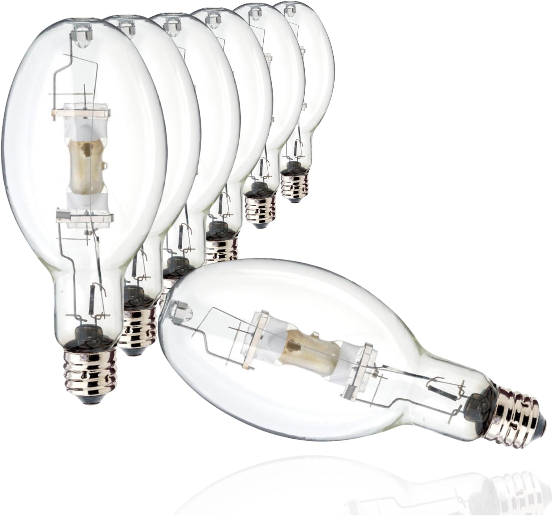 Satco S5837 (6 Count) 1500 Watt Metal Halide HID Bulb, 4200K Mogul Base ...