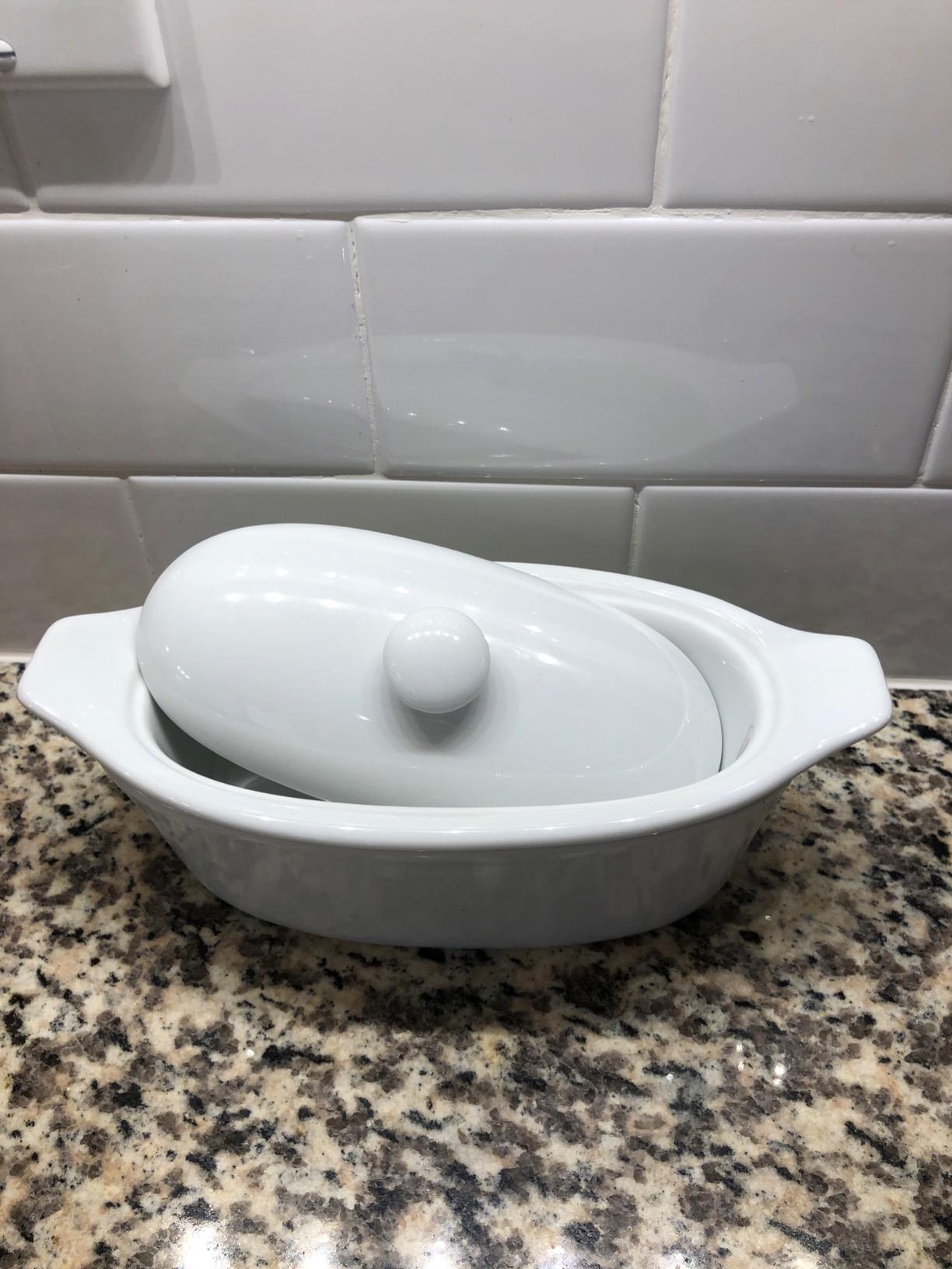 Amazon.com | Silvermark Butter Boat, White: Butter Dishes: Butter Dishes