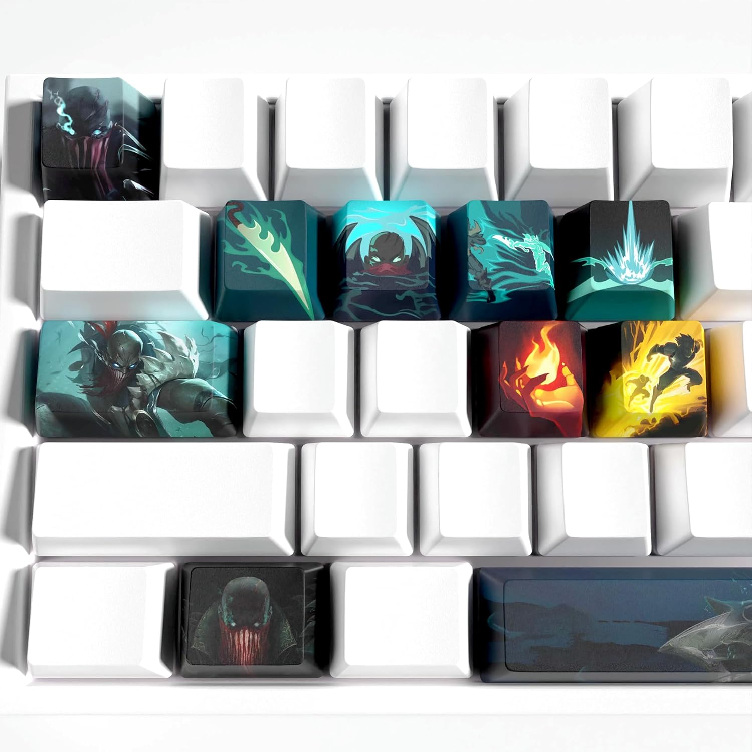 Amazon.com: IYTYIR Keycaps Set for League of Legends Gaming Skill 12 ...