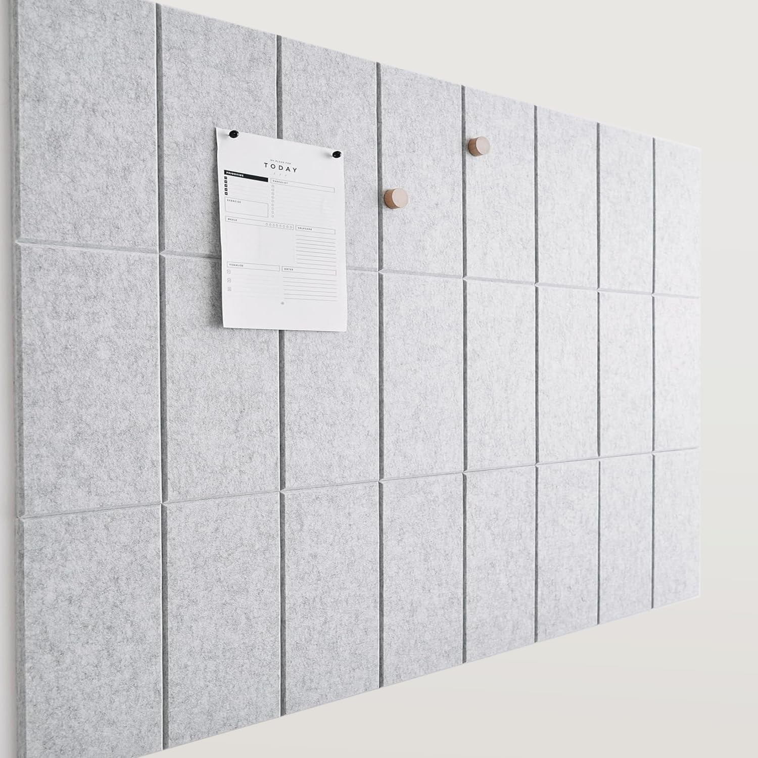 Acidea 24 Pack Felt Bulletin Board, 120x90cm Large Cork Board ...