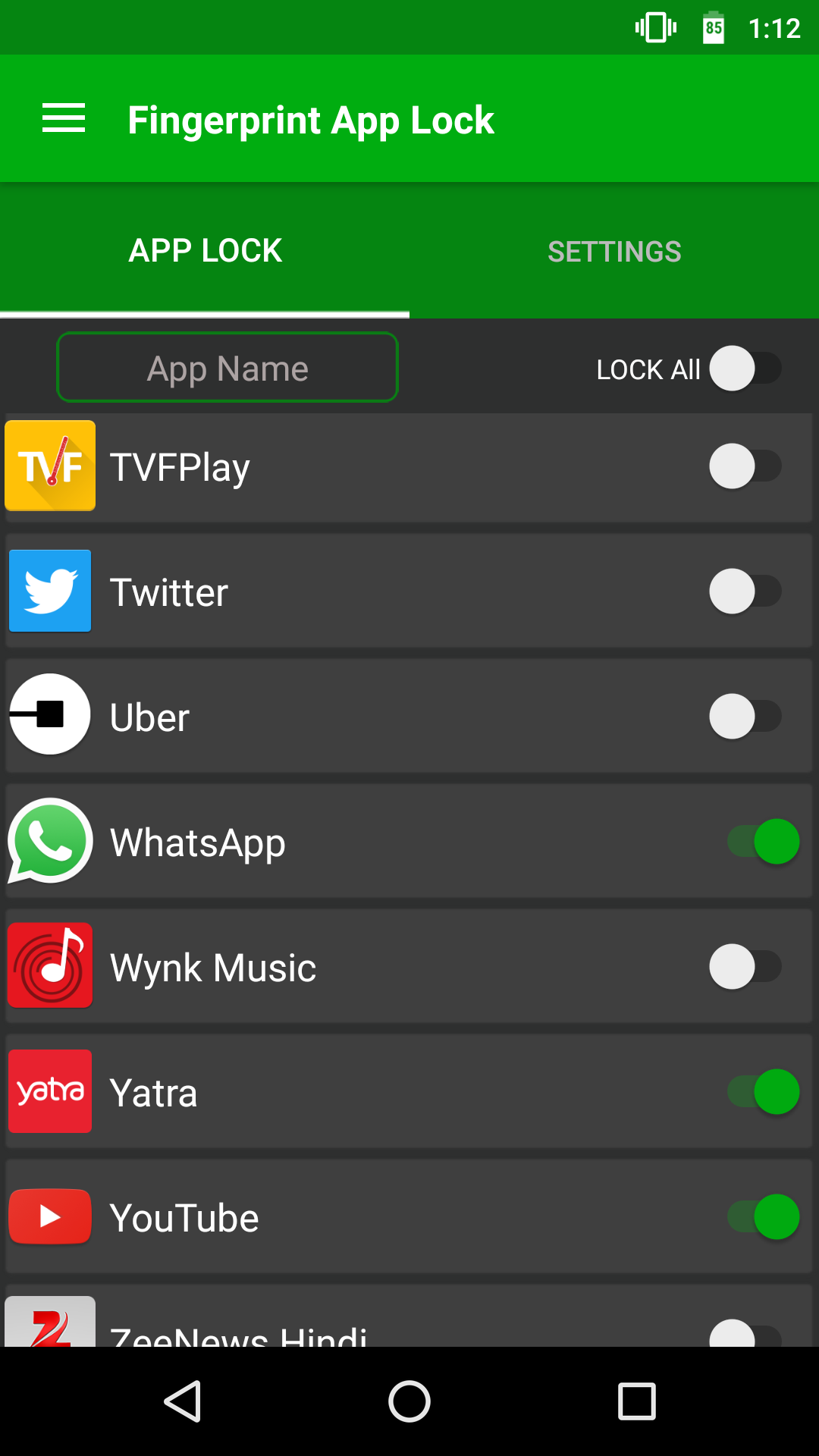 Fingerprint AppLock - App on Amazon Appstore