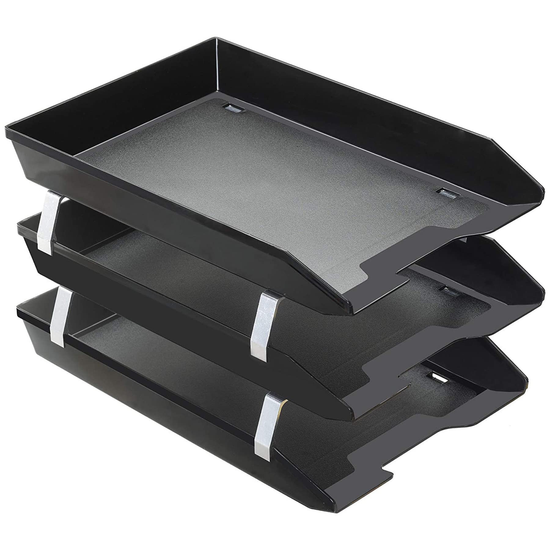 Acrimet 3 Tier Front Load Letter Tray Facility, Desktop File Organizer ...