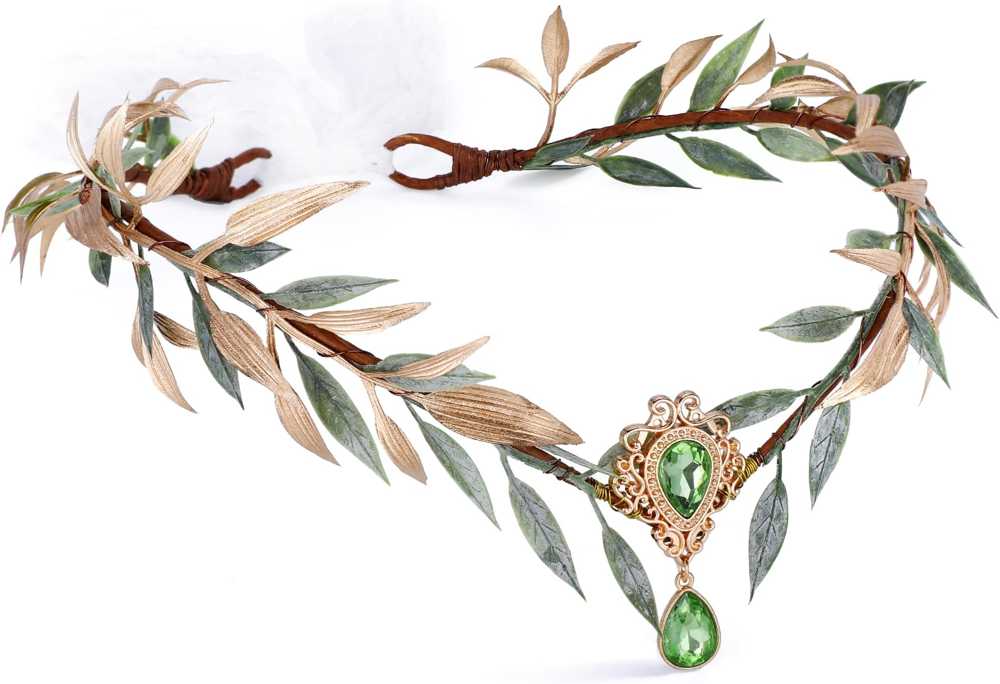 Amazon.com : MOSTORY Light up Fairy Crown - Silver Antler Crown Flower ...