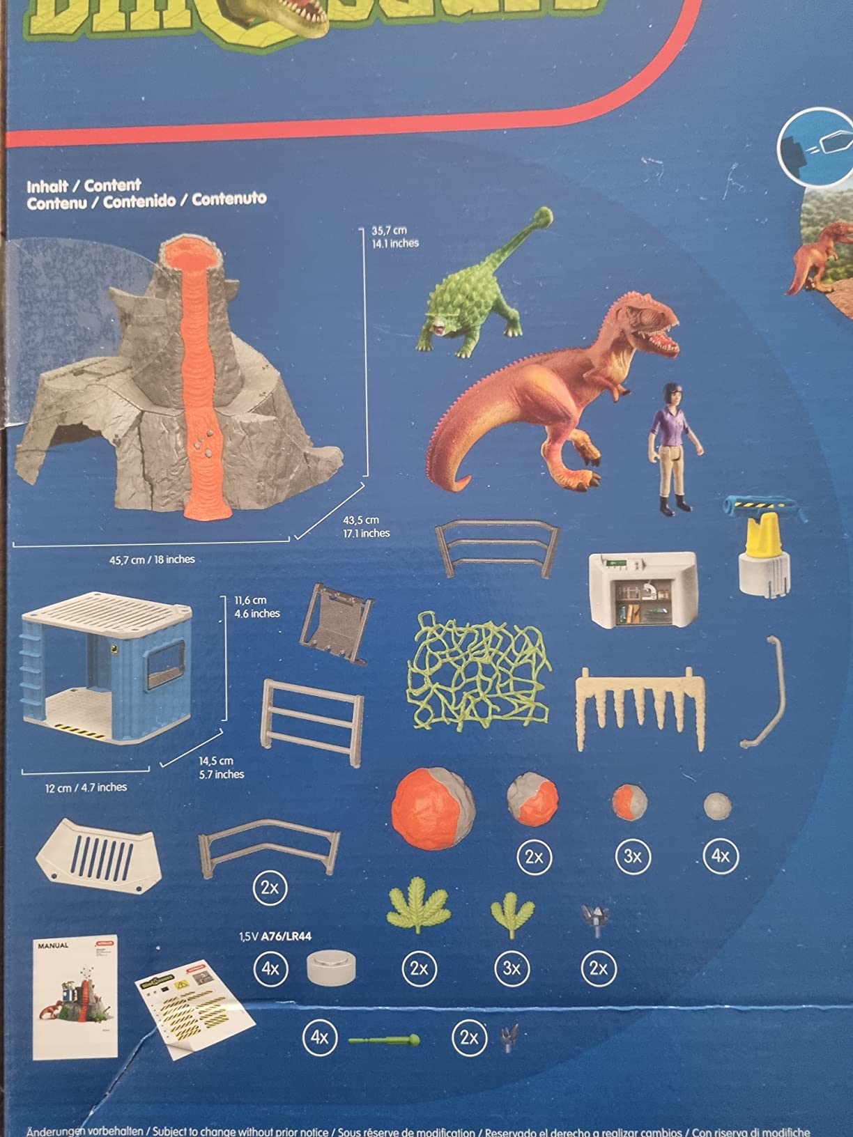 schleich DINOSAURS - Volcano Expedition Base Camp, Dinosaur Playset ...