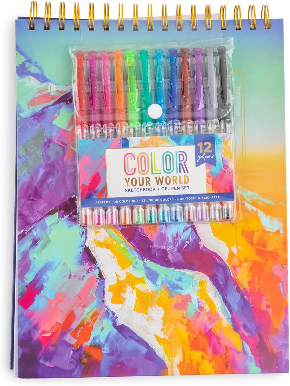 Amazon.com: Scribble Scribe Gel Pens Mountain Multicolor 12.6 x 9 Paper ...