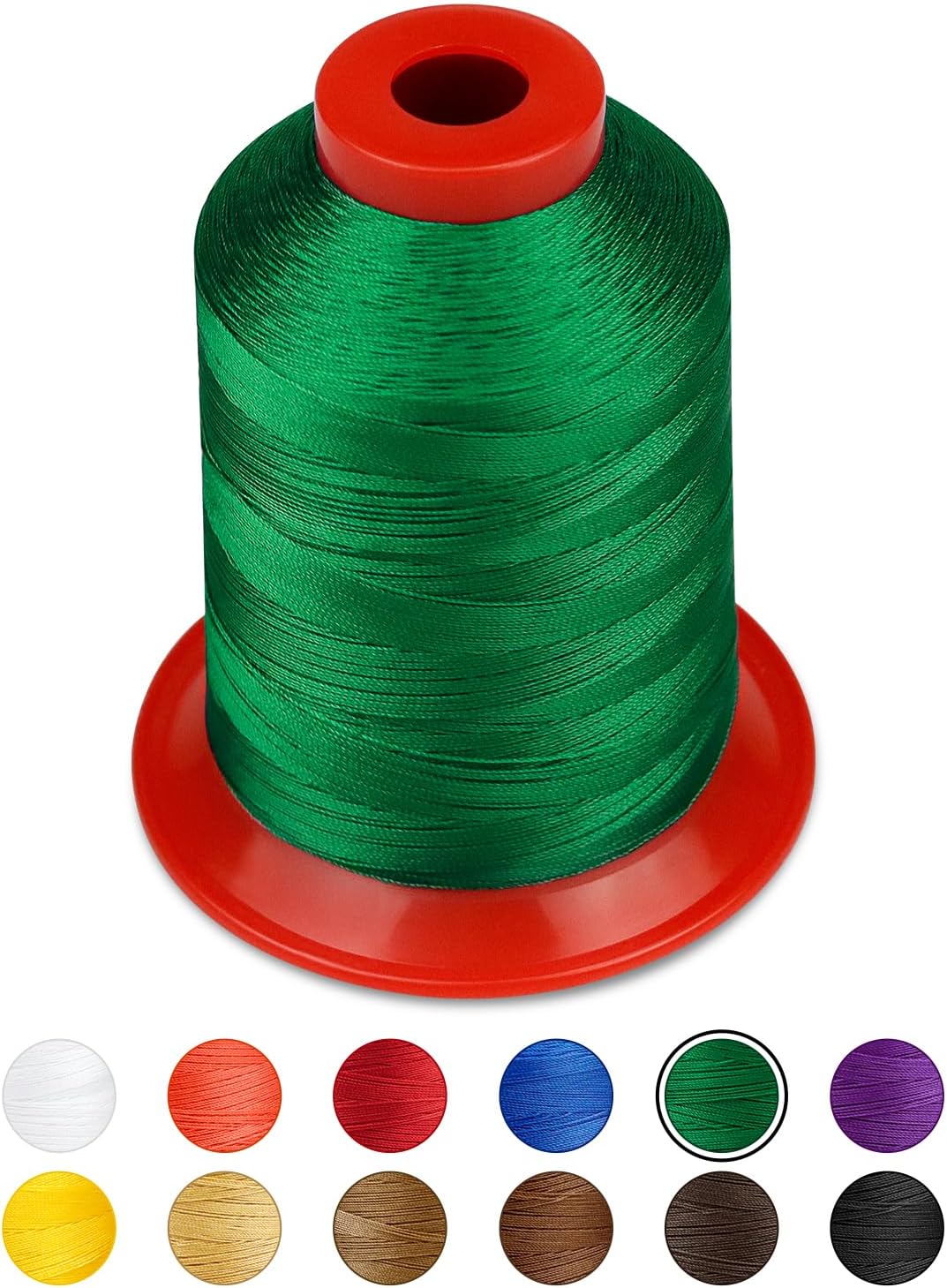 Amazon.com: 1000 Meters FIVEIZERO Extra Strong Upholstery Thread,Green ...